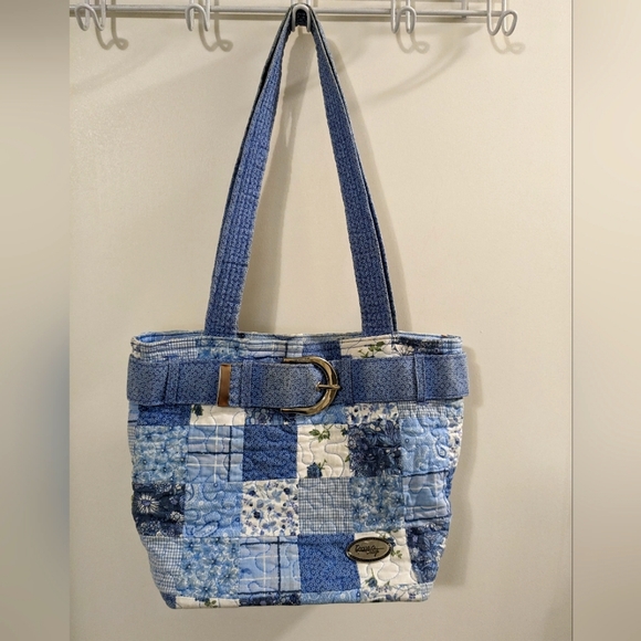 Donna Sharp | Bags | Donna Sharp Blue Quilted Purse | Poshmark